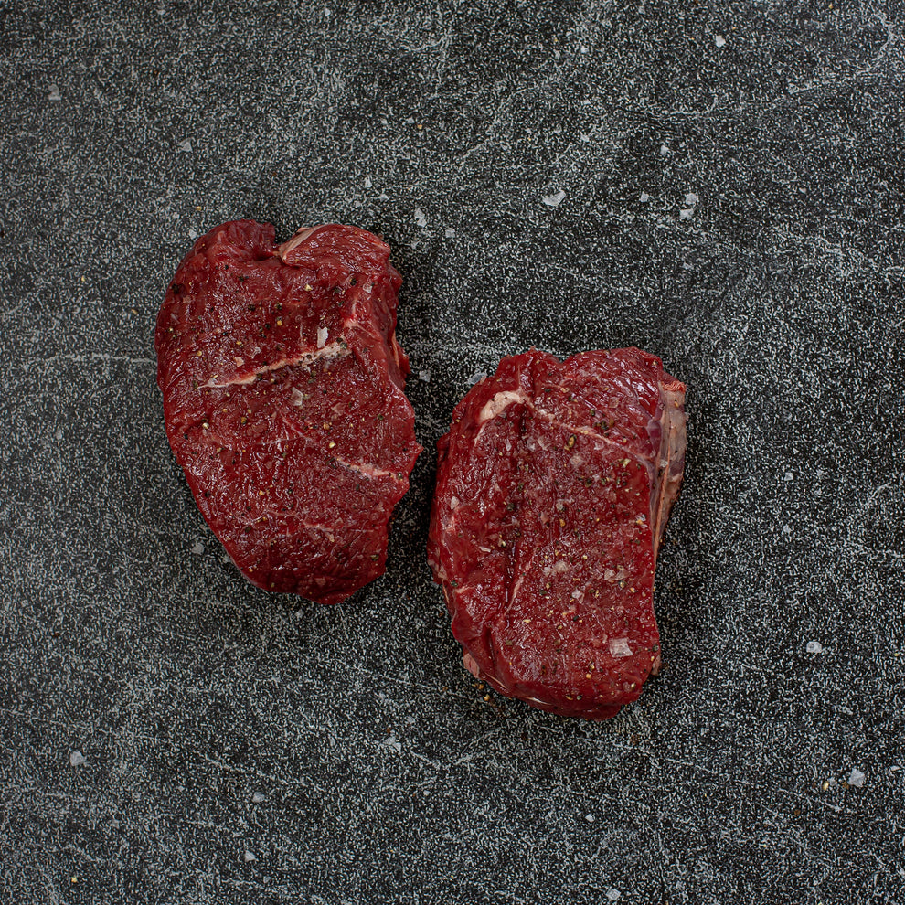 Grass Fed Baseball/Sirloin Filet (Two Steaks) – Grand View Beef